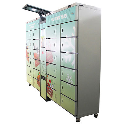 240V Efficient Refrigerated Vending Machine Winnsen Smart Food Lockers