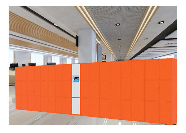 24 Hours Working Intelligent Luggage Lockers , Airport Storage Locker ...