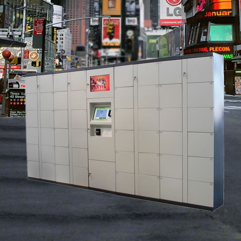 24 Doors Steel Luggage Lockers , Smart Locker Storage Cabinet Large Size