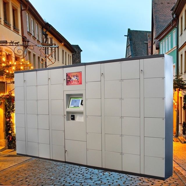 Rental Luggage Lockers With Multi Language UI And Remote Control Platform