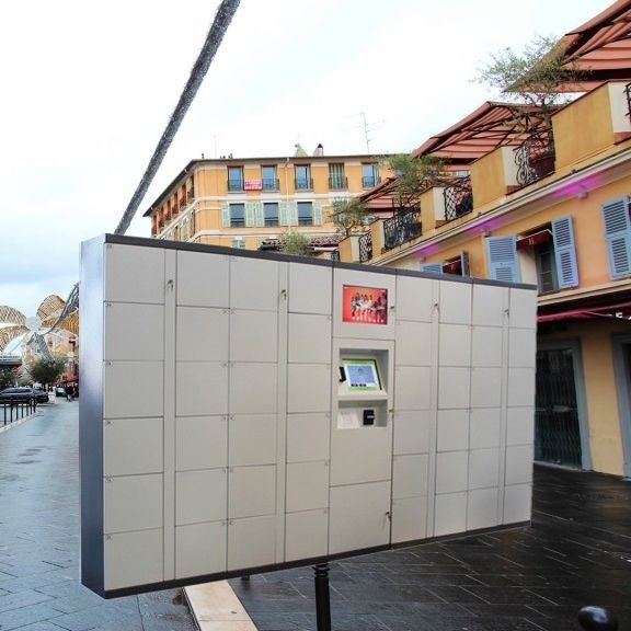 Electronic Storage Airport Bus Station Lockers PIN Code Barcode Access