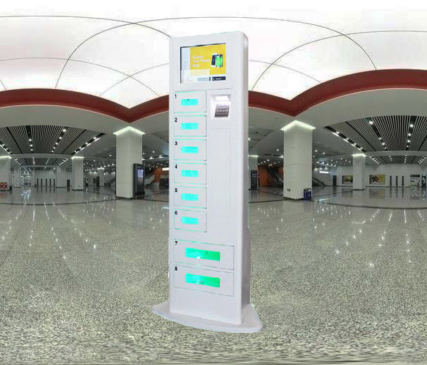 8 Doors Restaurant Public Phone Charging Stations With Remote Platform