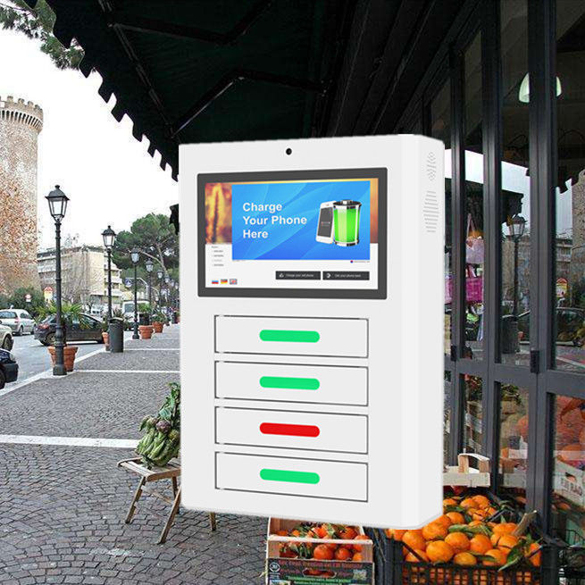 PIN Code Operated Cell Phone Charging Stations Box For Public Mobile ...