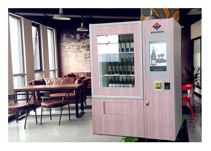 Glass Bottle Wine Vending Machine With Lift And Conveyor System For ...