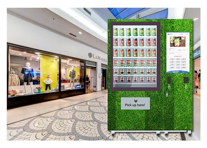 Automatic Self Service Fruit Vegetables Salad Vending Machine With Belt ...