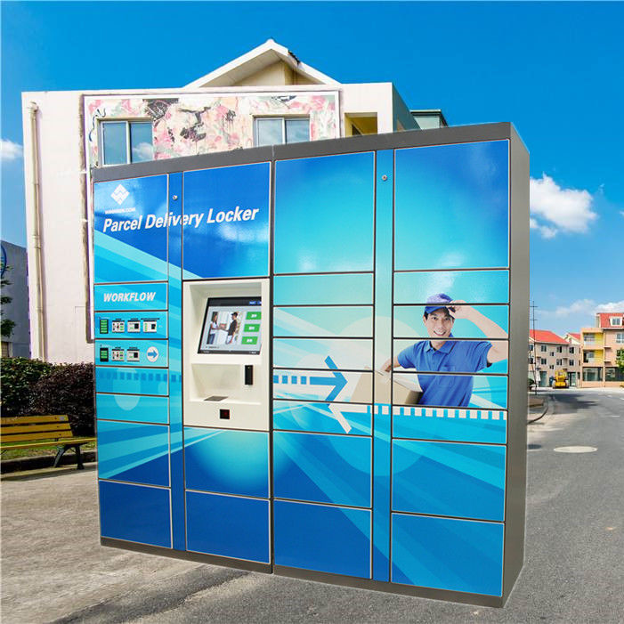 Automated electronic parcel delivery lockers, parcel collection lockers