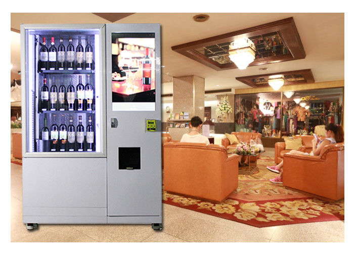 Alcohol Salad Juice Vending Machine With Elevator , Automated Self ...