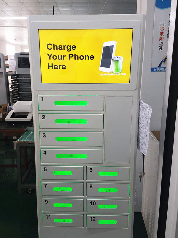 12 Doors Cell Phone Charging Vending Machine For Event With Advertising ...