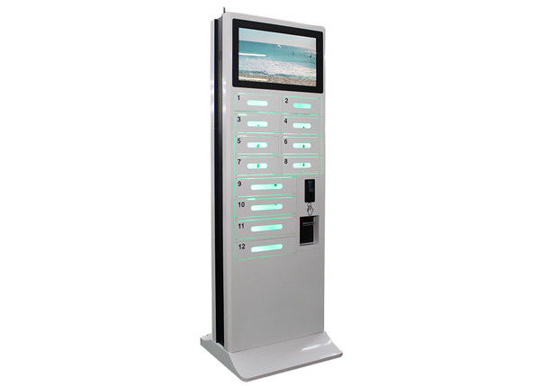 12 Doors Cell Phone Charging Vending Machine For Event With Advertising ...