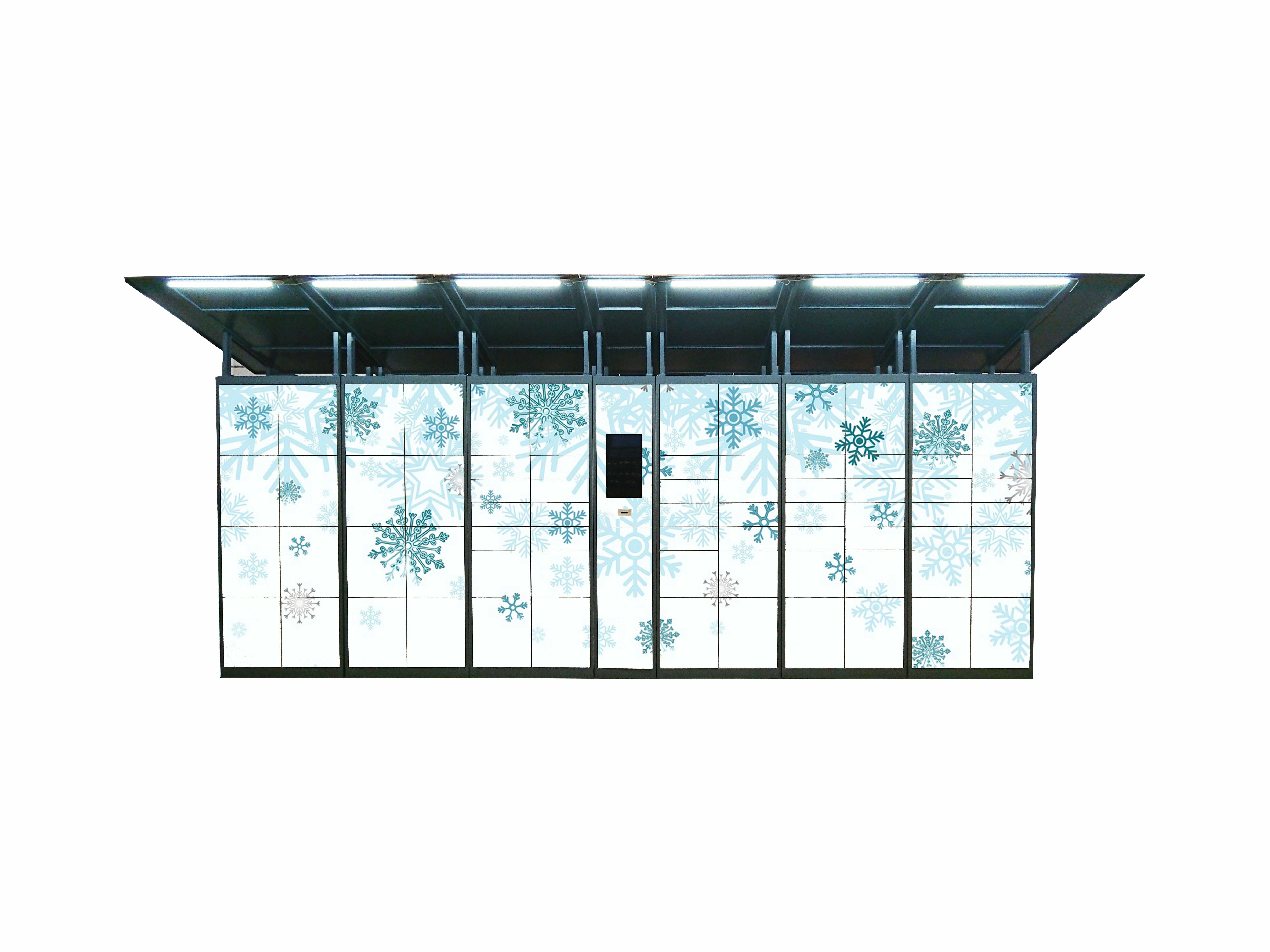 PIN Code Access Steel Parcel Locker For Delivery Service Remote Control ...