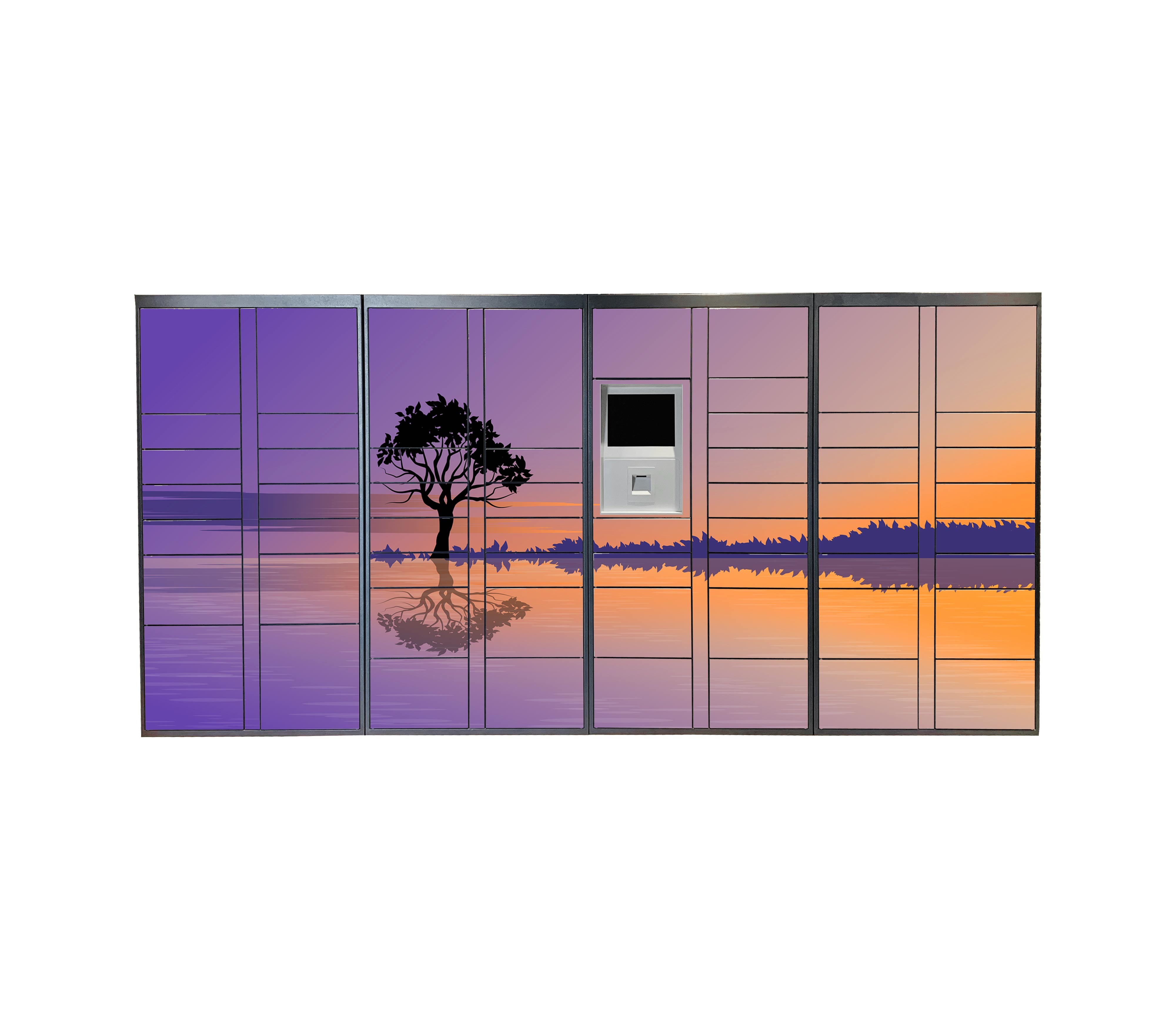 Smart indoor use electronic parcel locker with remote control platform ...