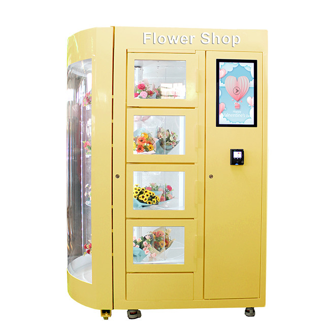 CE FCC Fresh Flower Vending Machine Automated Garden With Humidifier