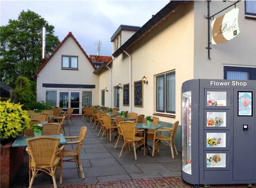 Customized Lcd 19 Inch Flower Rose Bouquets Vending Machine With ...