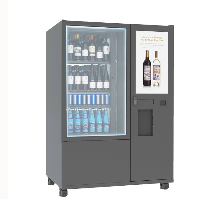 Elevator Beer Alcohol CRS Wine Vending Machine With Age Verification ...