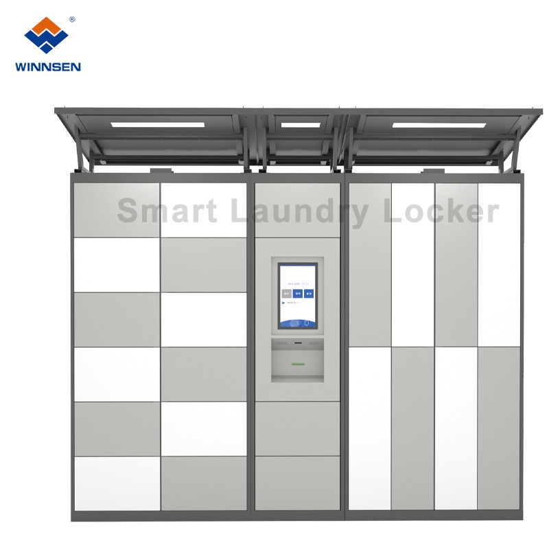 FCC Smart Laundry Locker With 21" Touch Screen Android Control System 240V