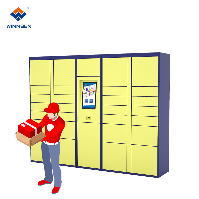 Indoor Security Parcel Delivery Locker With Remote Control Platform ...