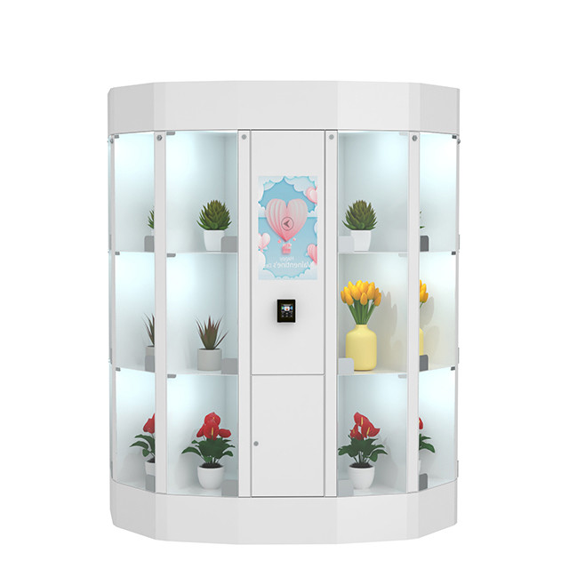 Robotic Box Locker Touch Flower Vending Locker with Remote Control