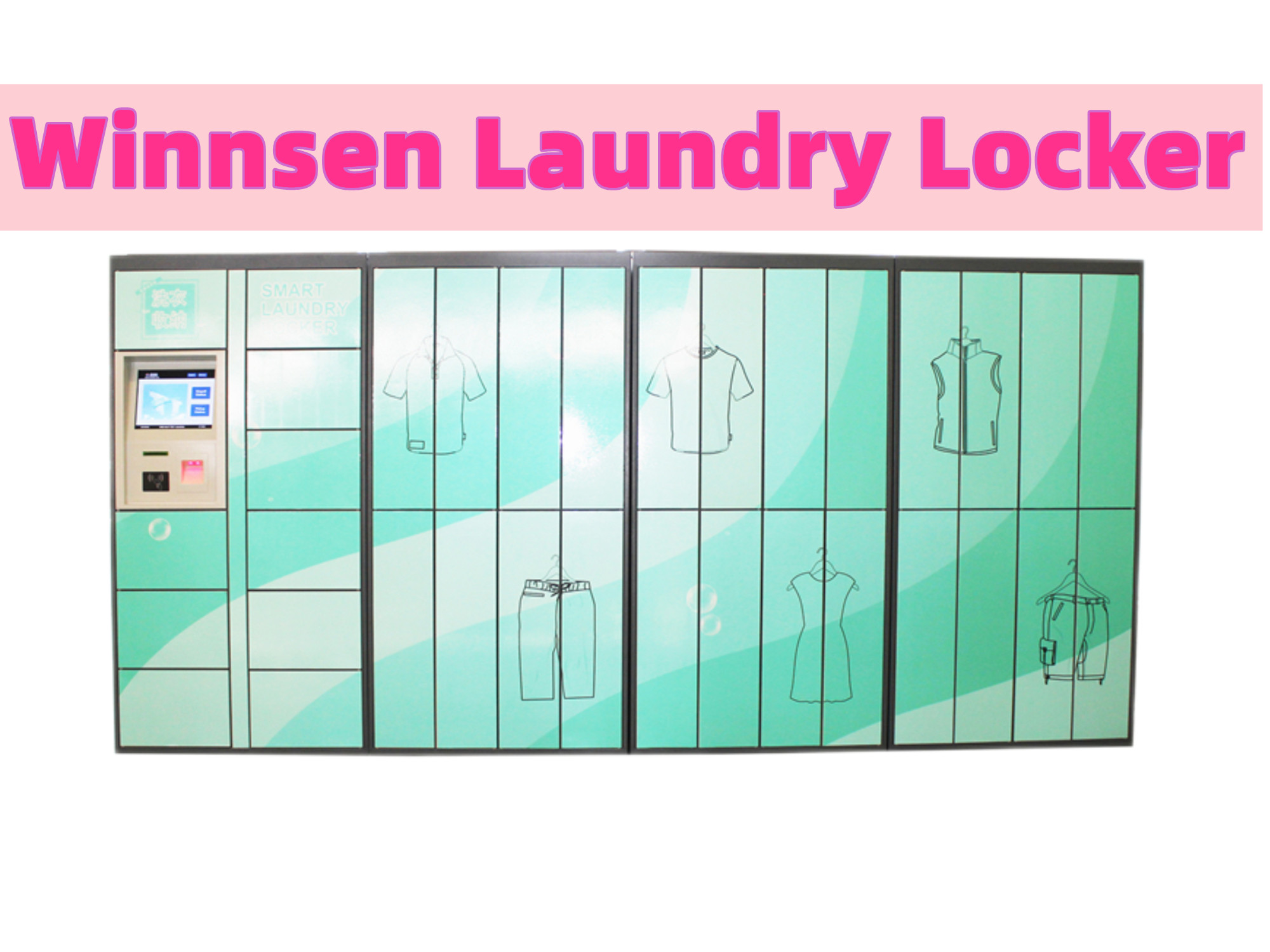 Self Service Intelligent Digital Laundry Locker with SMS Message ...