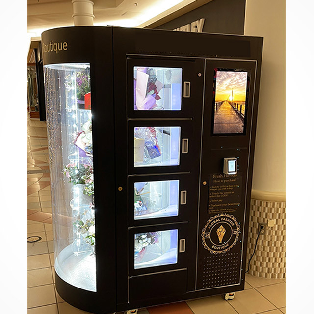 Automatic Outdoor Flower Vending Machine For Selling Bouquets With ...