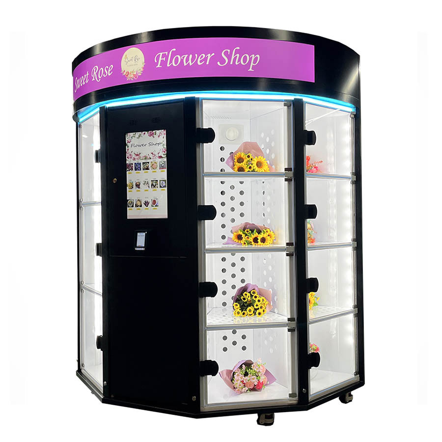 Customistic Locker Fresh Flower Vending Machine With Refrigeration And ...