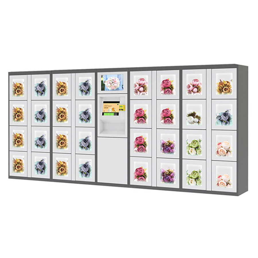 Smart Flower Vending Locker With Touch Screen For Advertising And ...