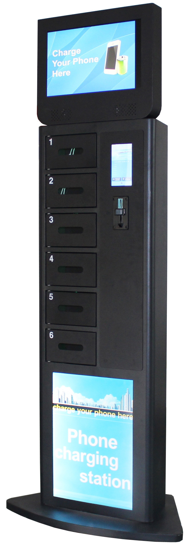 Winnsen Cell Phone Charging Stations 19 inch Big Screen Digital Signage ...