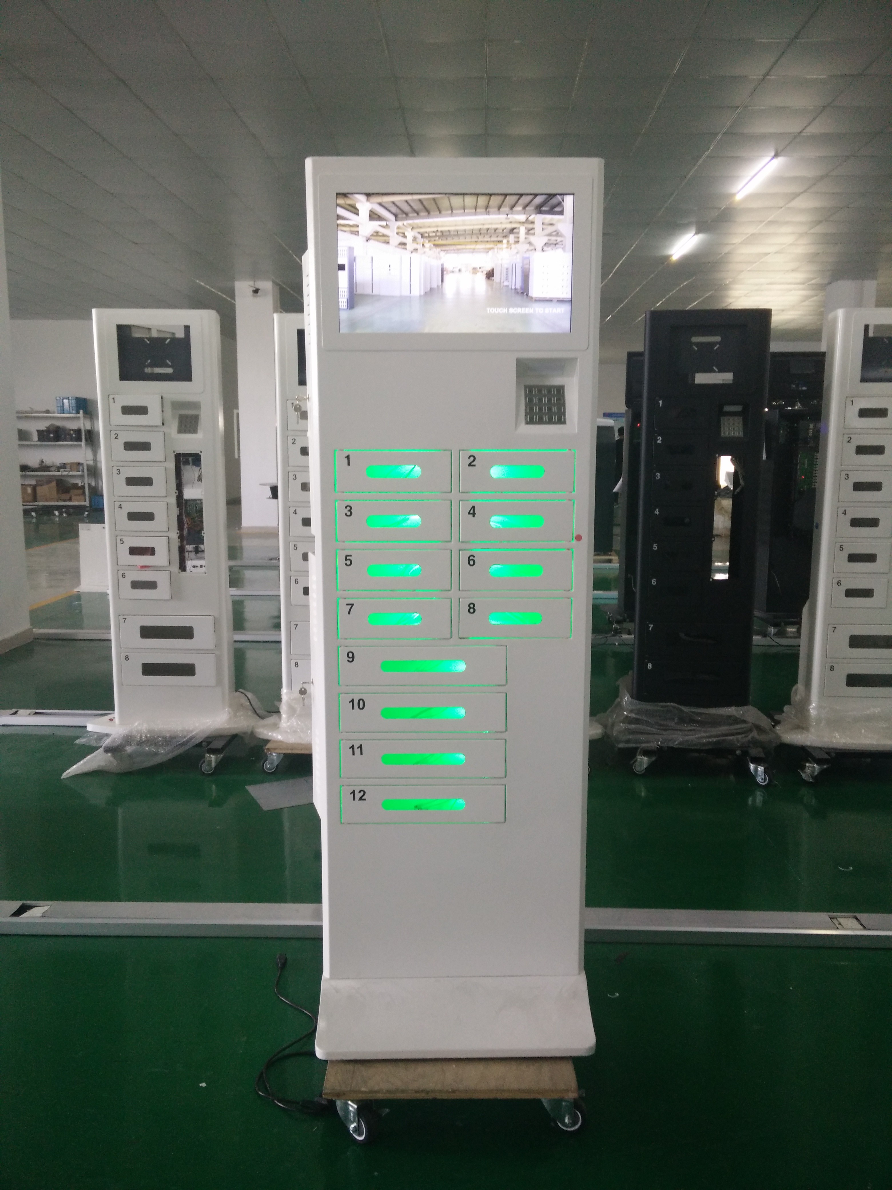 Android Based System Cell Phone Battery Charging Station Touch Screen ...