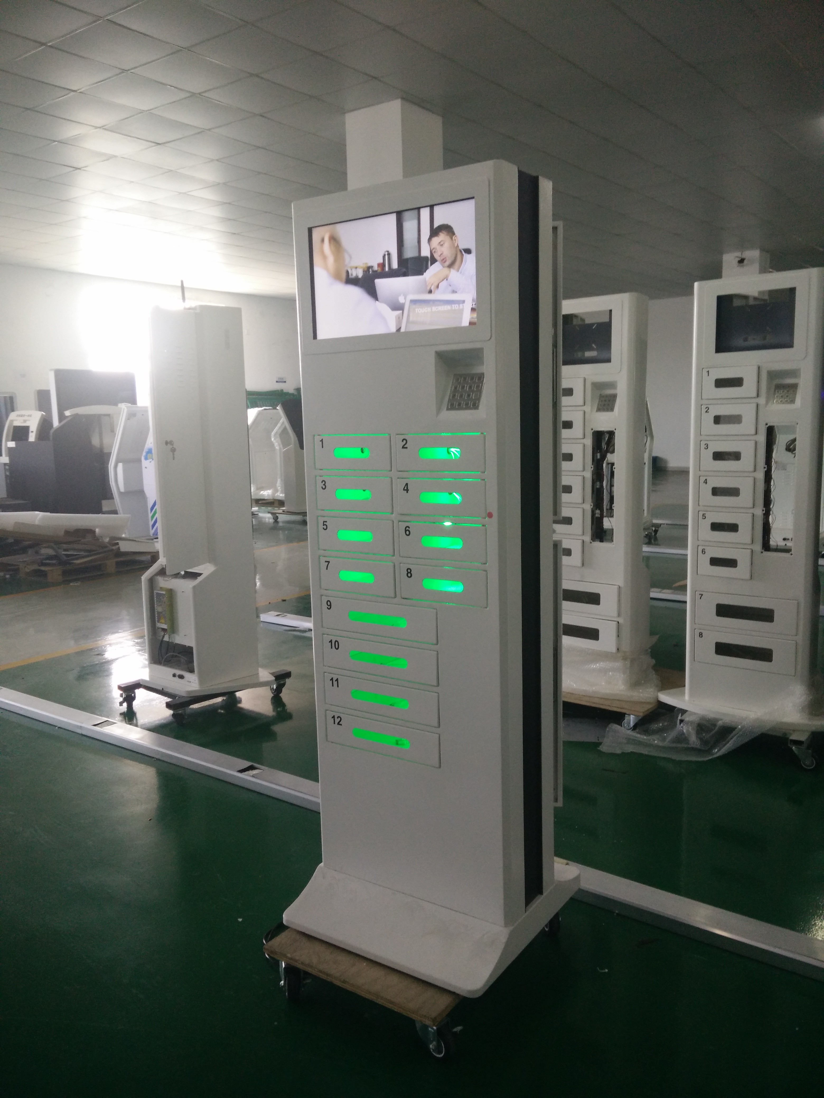 Android Based System Cell Phone Battery Charging Station Touch Screen ...