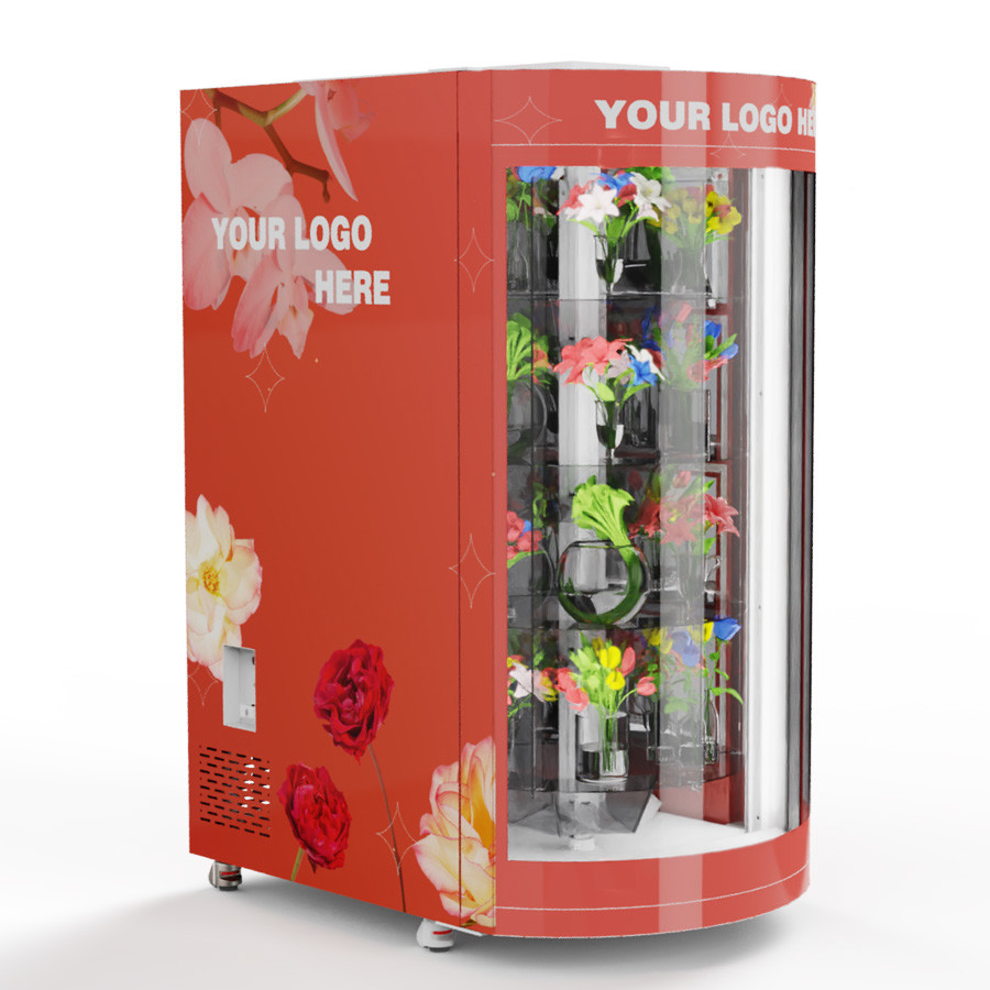 24 Hours Self Service Smart Large Locker Fresh Flower Bouquet Vending ...