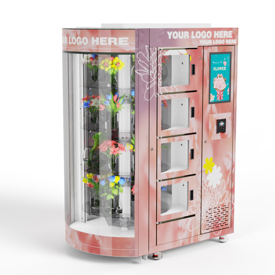 Cooling Floral Vending Machine Automatic Flower Florist Vending Machine ...