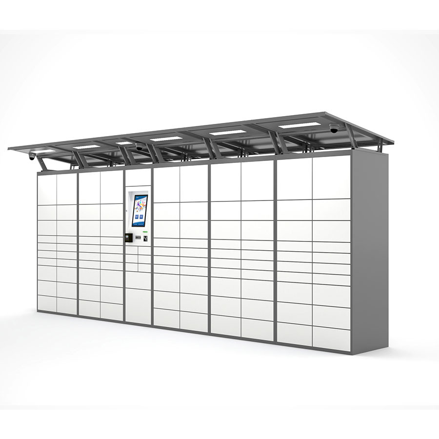 24 Hours Outdoor With Canopy Electronic Smart Delivery Locker For ...
