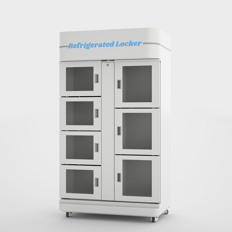 Smart Fridge Cooling Refrigerated Locker With Touch Screen And Wifi