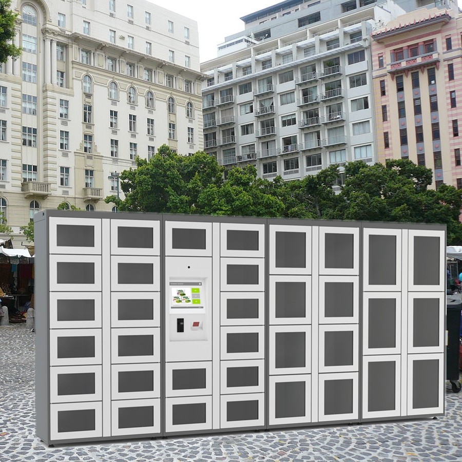 Automatic Vegetable Vending Lockers , Outdoor Locker Systems CE / FCC / ISO