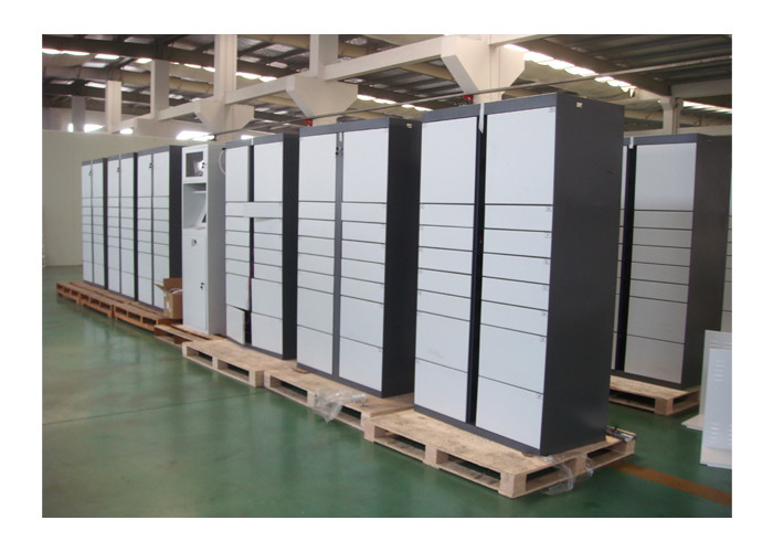 PIN Code Barcode Smart Luggage Lockers / High End Electronic Storage ...