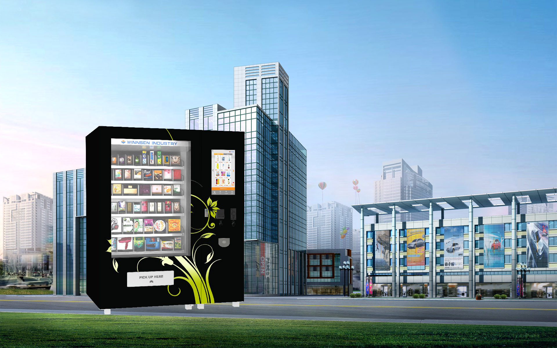 Can Package Food Beverage Vending Machine With Touch Screen and ...