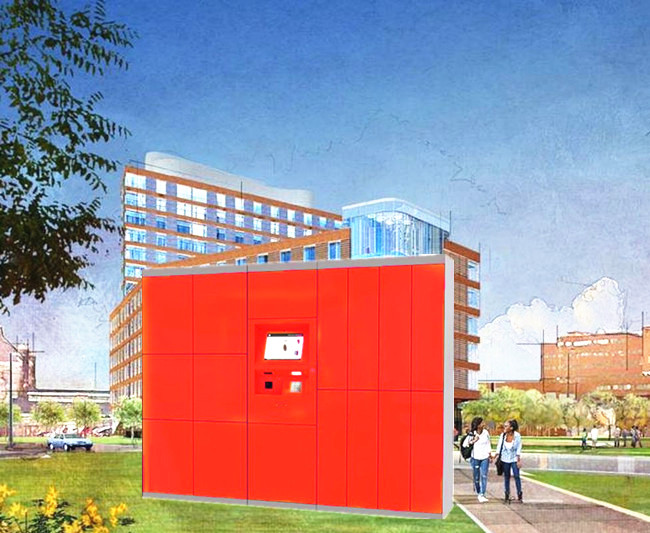 Technical Support Laundry Service Locker With Electronic Lock Control ...