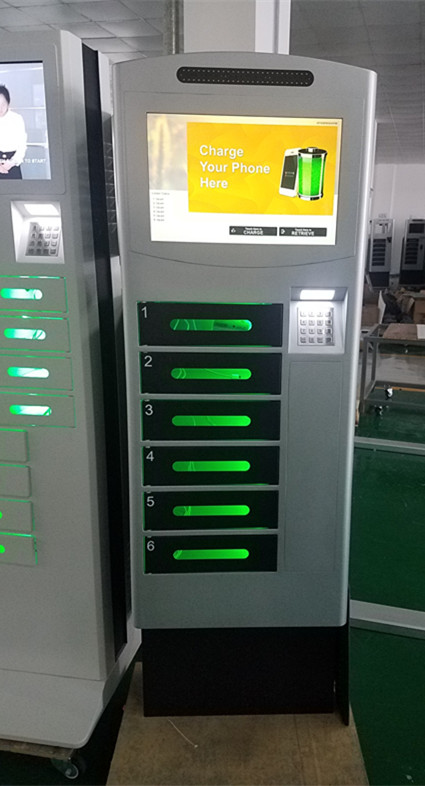 Restaurant Mall UV light Cell Phone Charging Station kiosk tower With ...