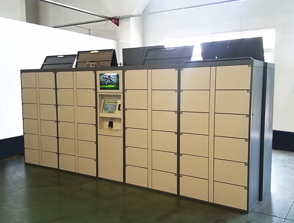 Barcode RFID Luggage Storage Lockers Public Locker for Hotel Guests ...