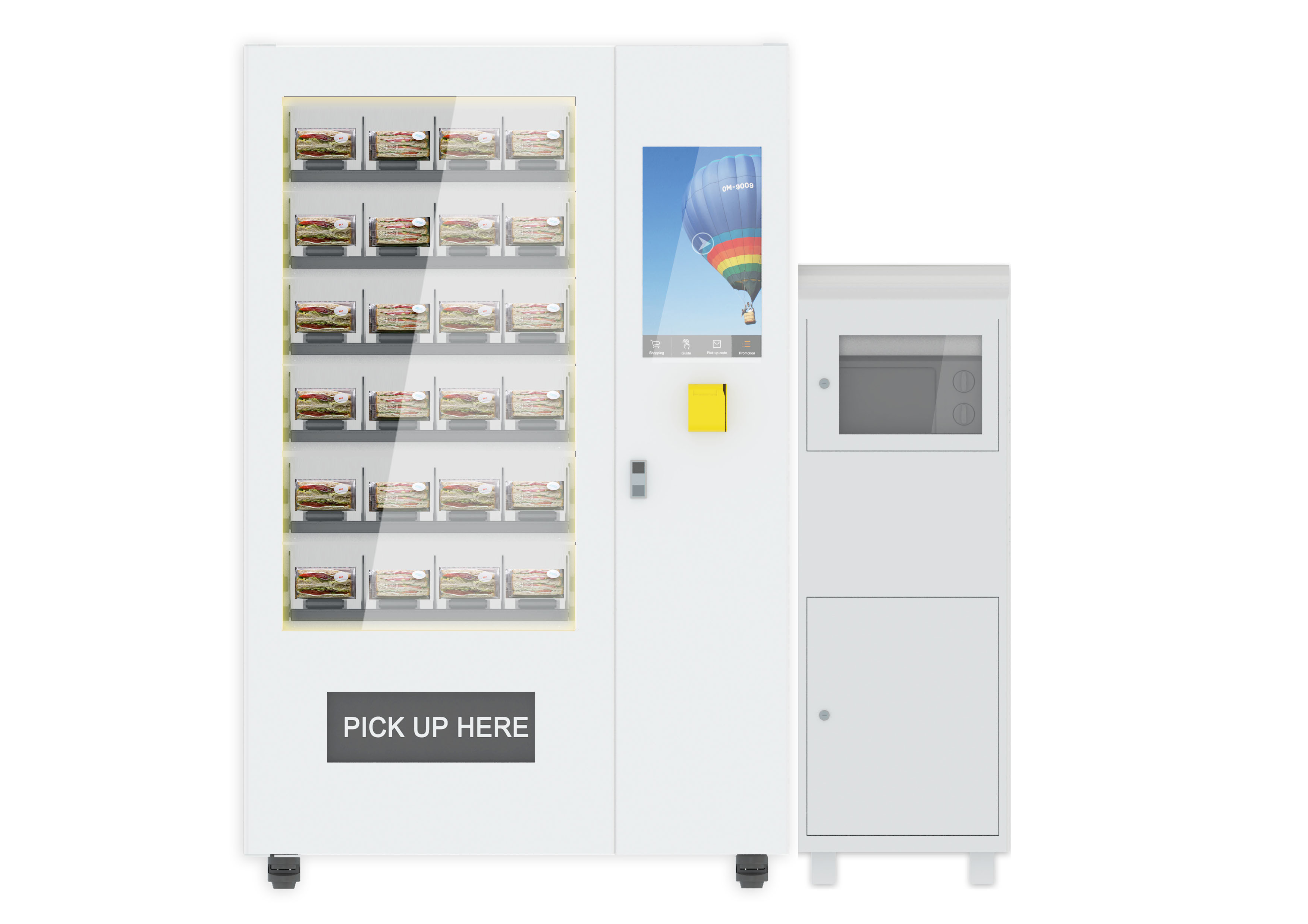 smart combo Chilled Robotic Vending Machine For Nutrition Fruit ...