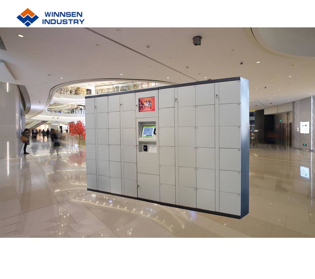 Convenient Baggage Locker Electronic Parcel Delivery Locker 7/24 Non ...