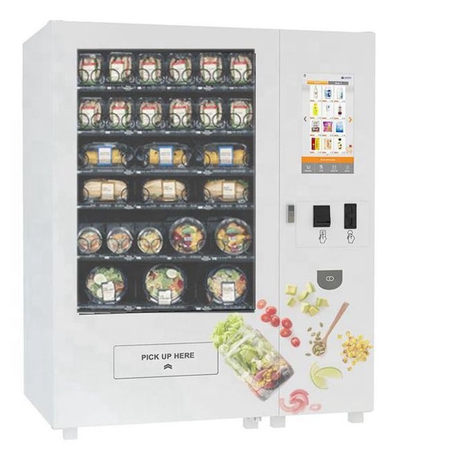 Smart combo Robotic Vending Machine with Lift System for Fresh Food ...