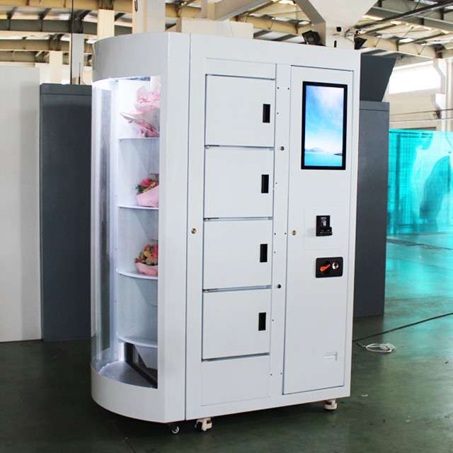 European Standard 24 Hours LED Bouquet Vending Machine