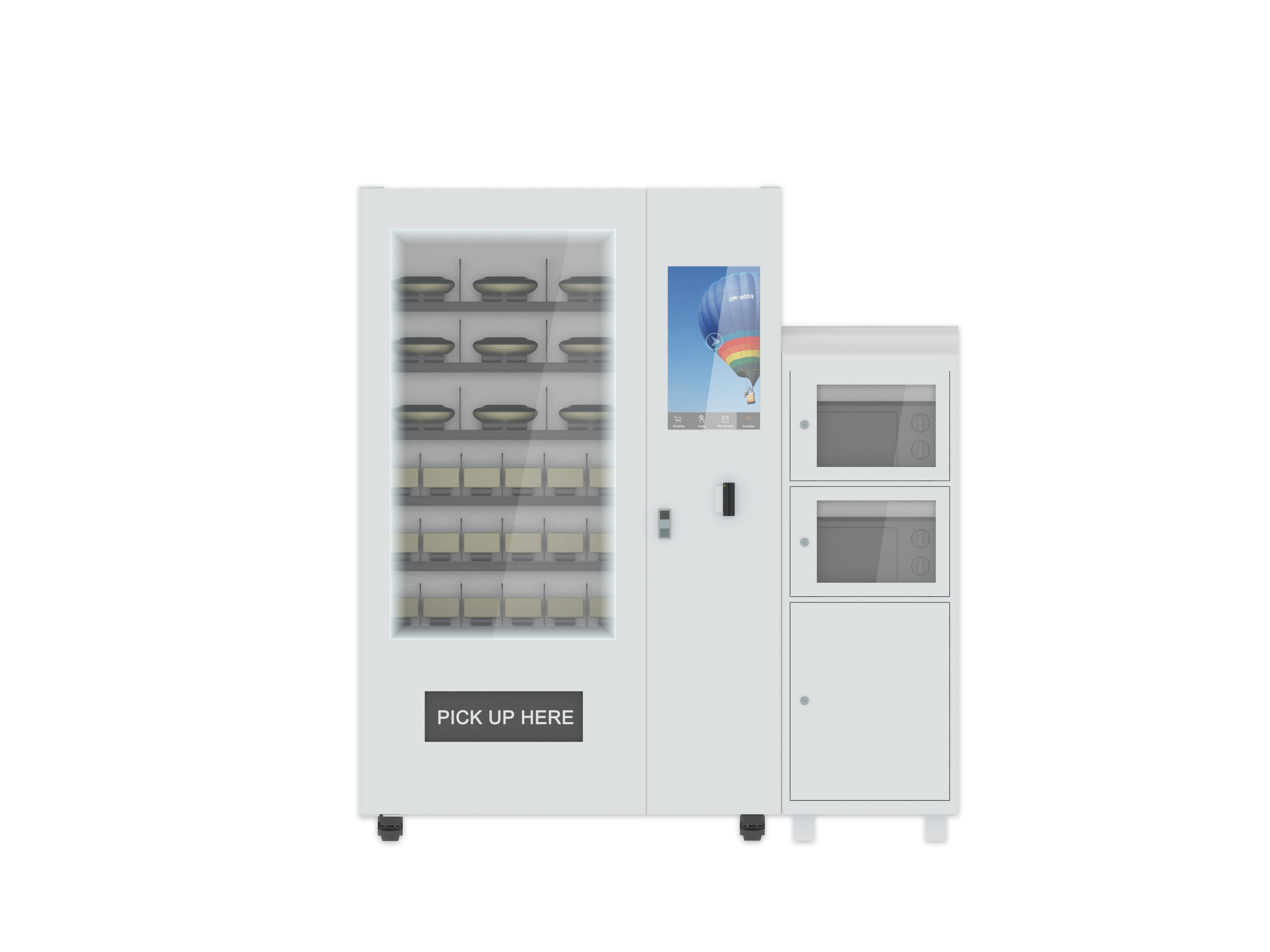 Smart combo Robotic Vending Machine with Lift System for Fresh Food ...
