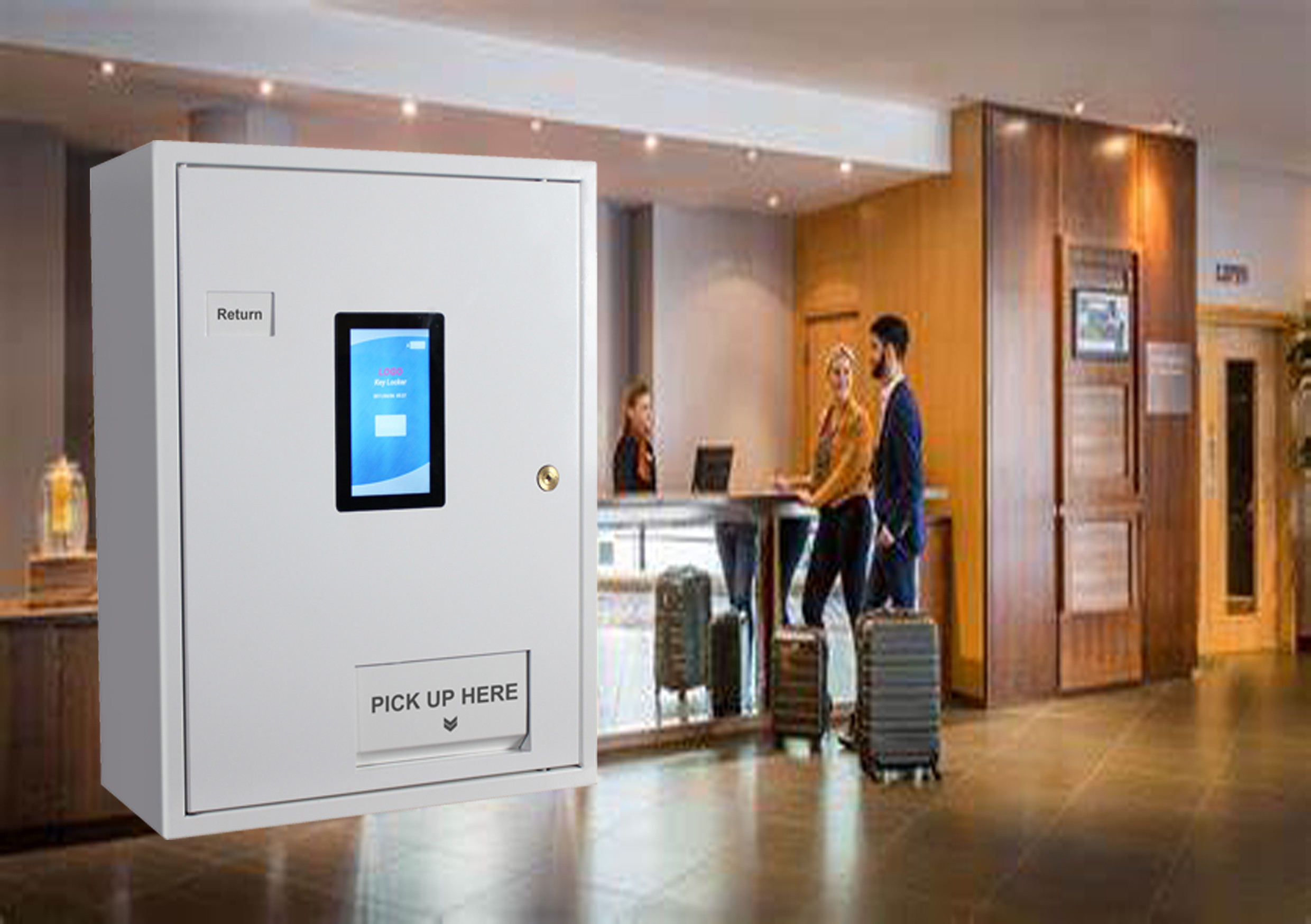 Secure Larger Objects Expandable Luggage hotel key Lockers With Smart Key