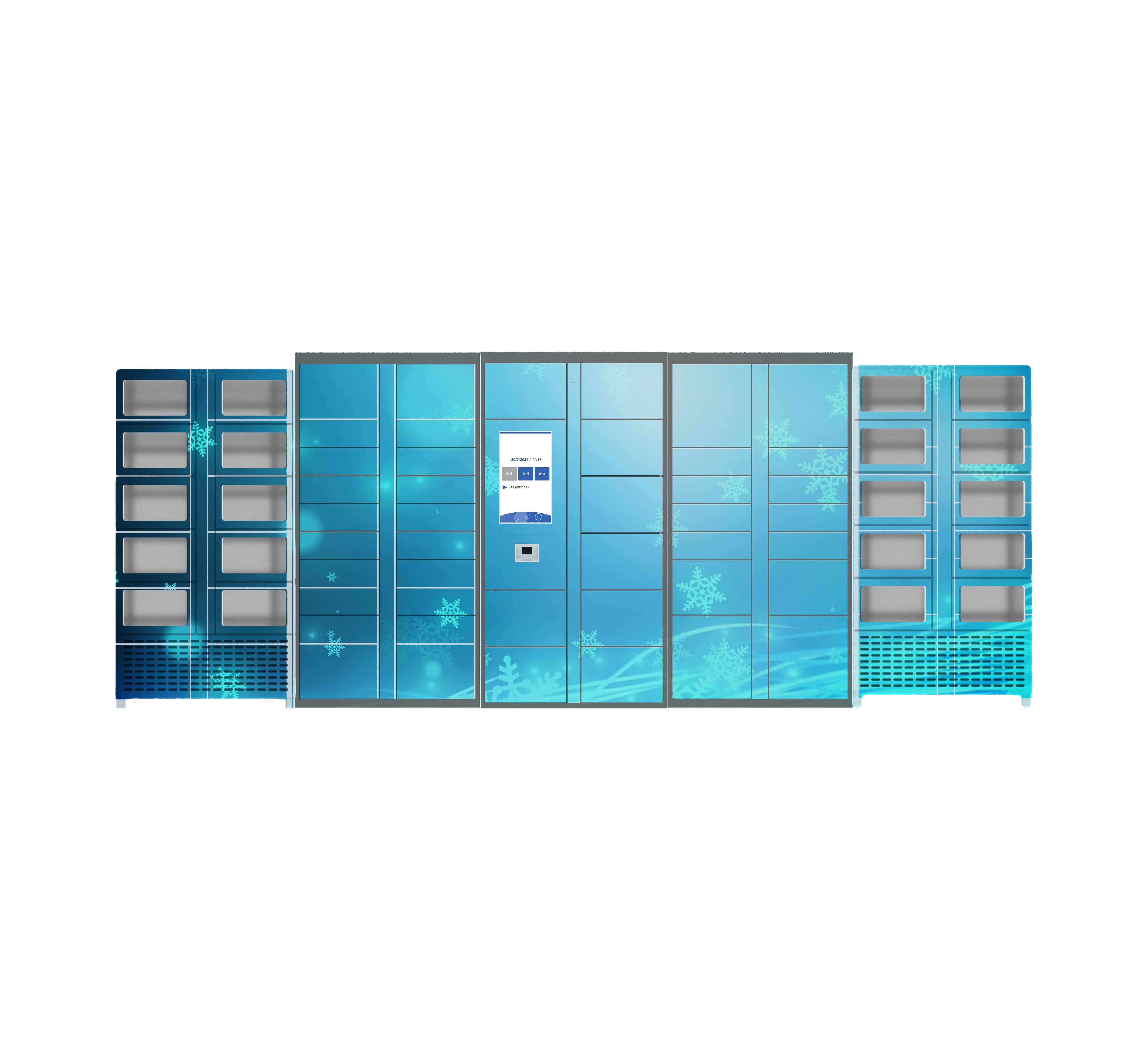 Automatic System 18.5" Vending Lockers Contactless Payment Methods Access