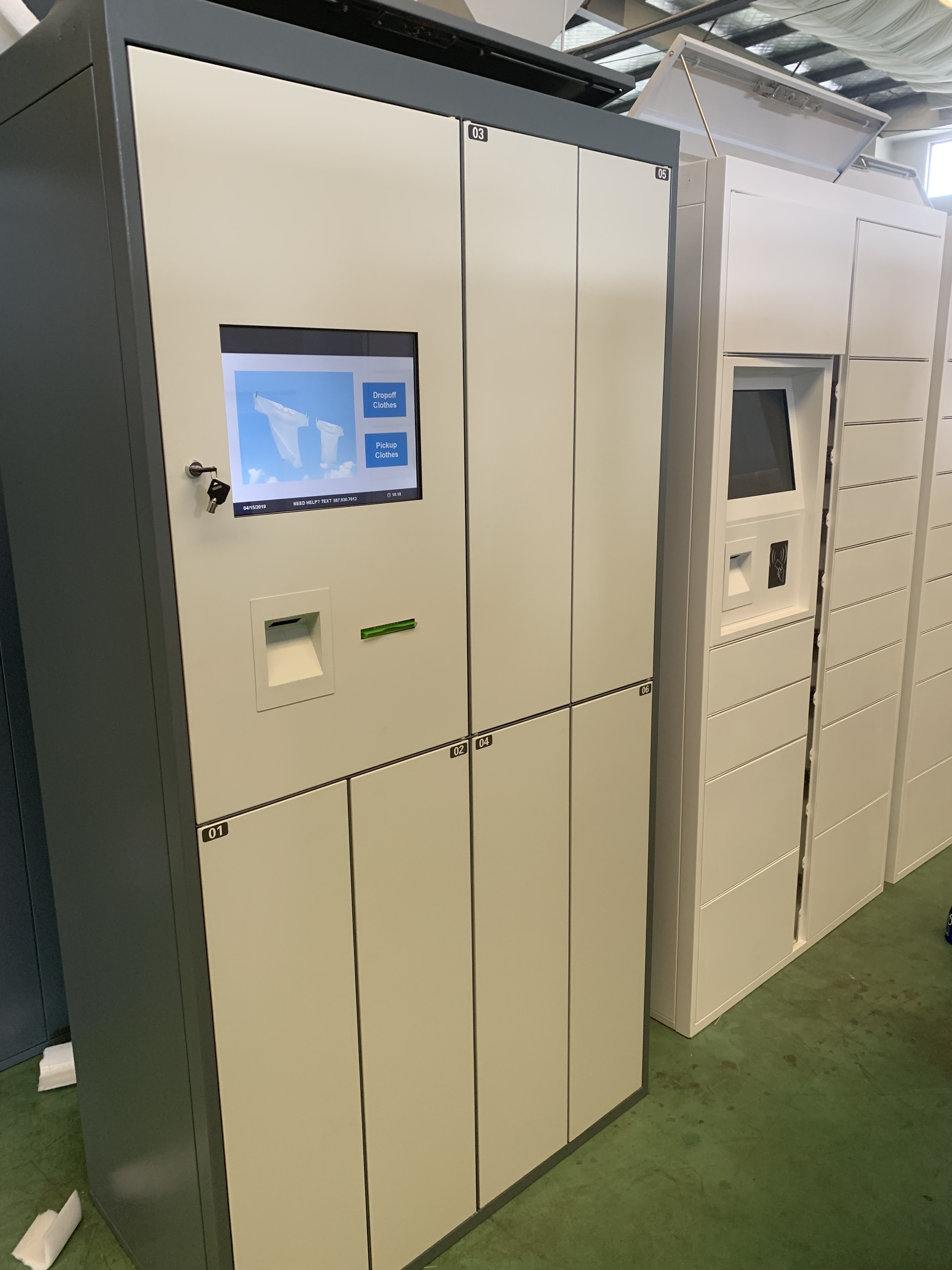 SMS Email CRS Laundry Locker Luxury Clothing Dry Cleaning Service