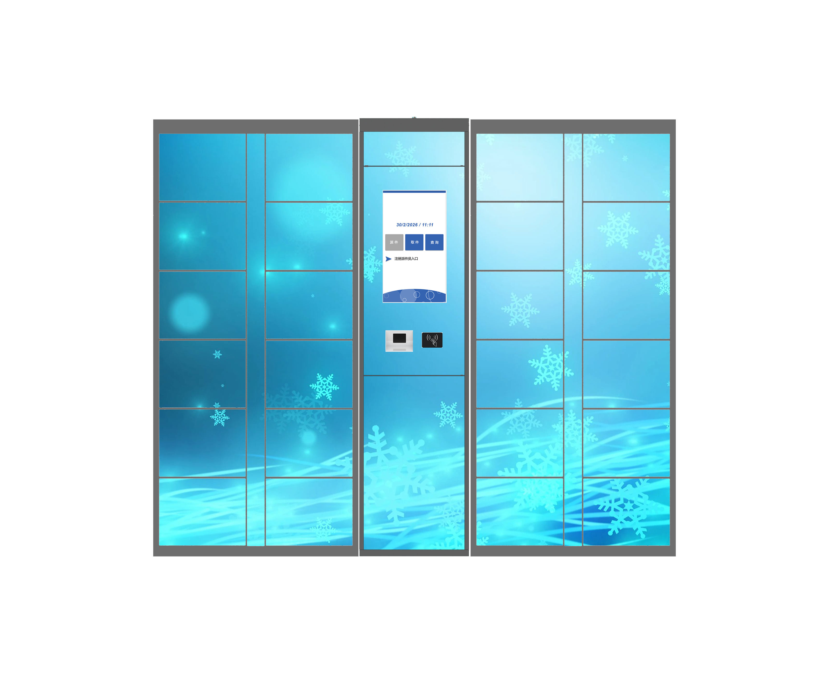 Winnsen Parcel Delivery Locker Smart Control System With QR Code Scanner