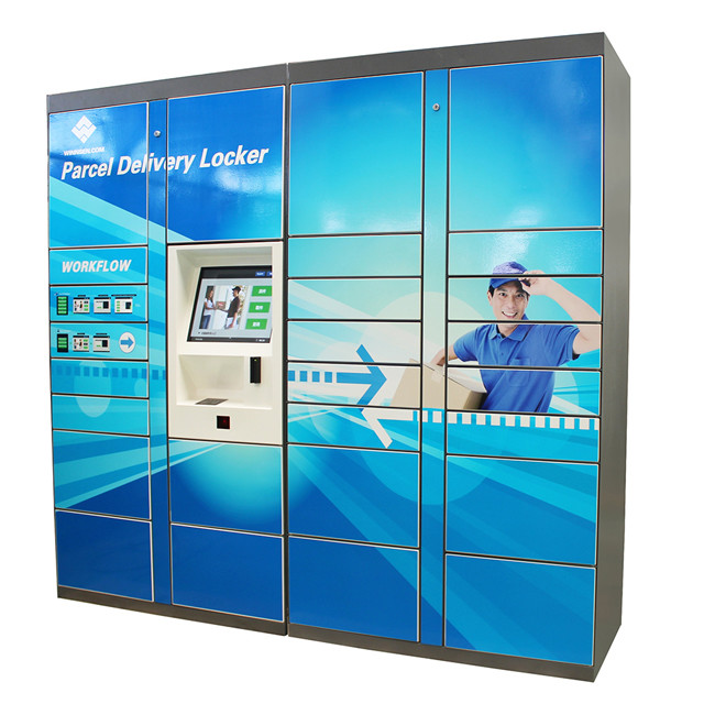 Advertising Screen Parcel Delivery Locker For Apartment Supermarket ...