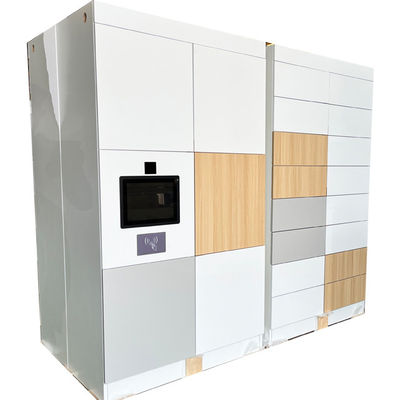 High Security Steel Storage Lockers Wooden Cabinet Lock Smart Parcel ...