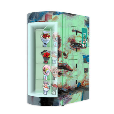 24 Hours Convenience Store Self Service Fresh Flower Vending Machine ...